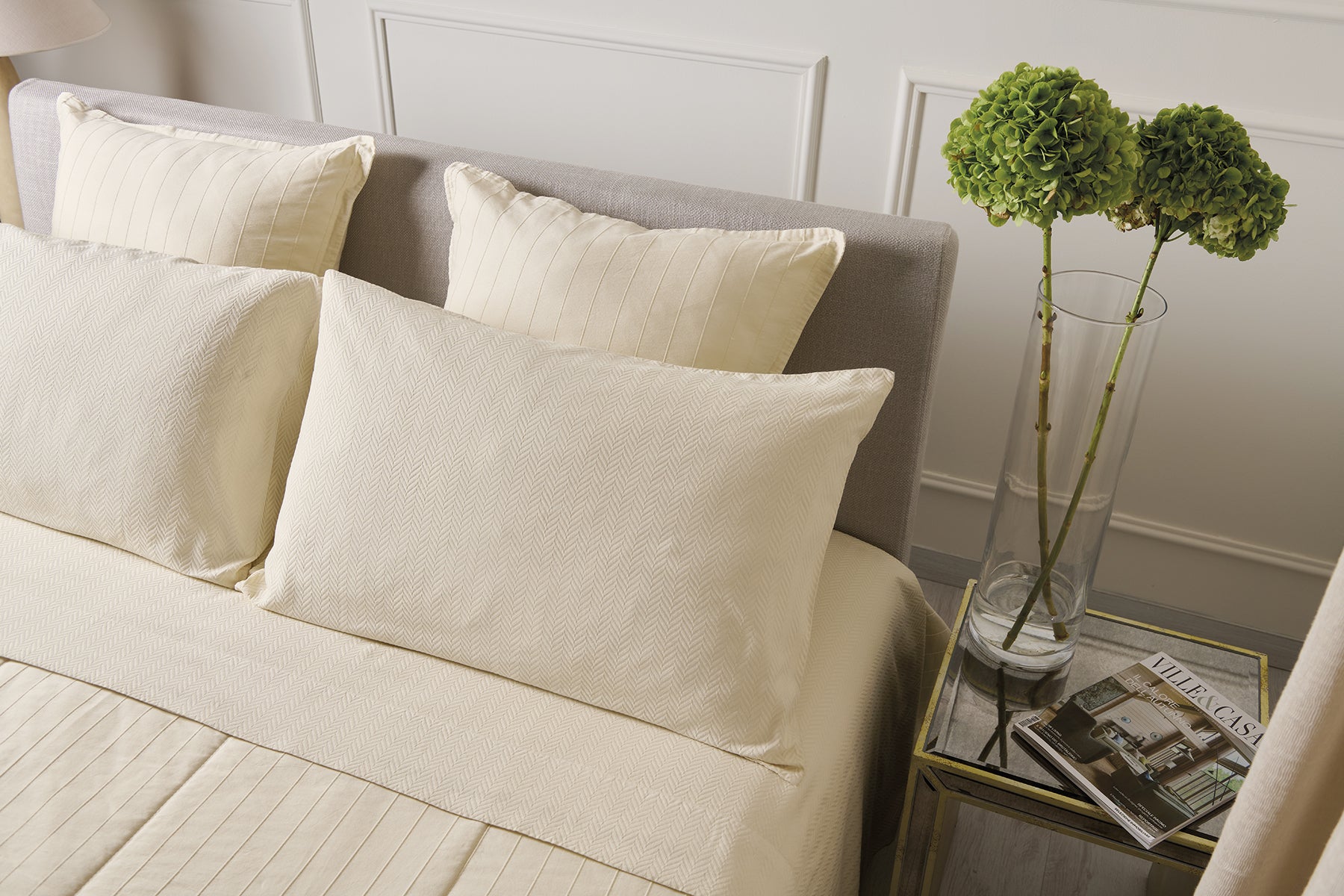 Quilted bedspread and quilt Regent in jacquard cotton - Mastro Raphael